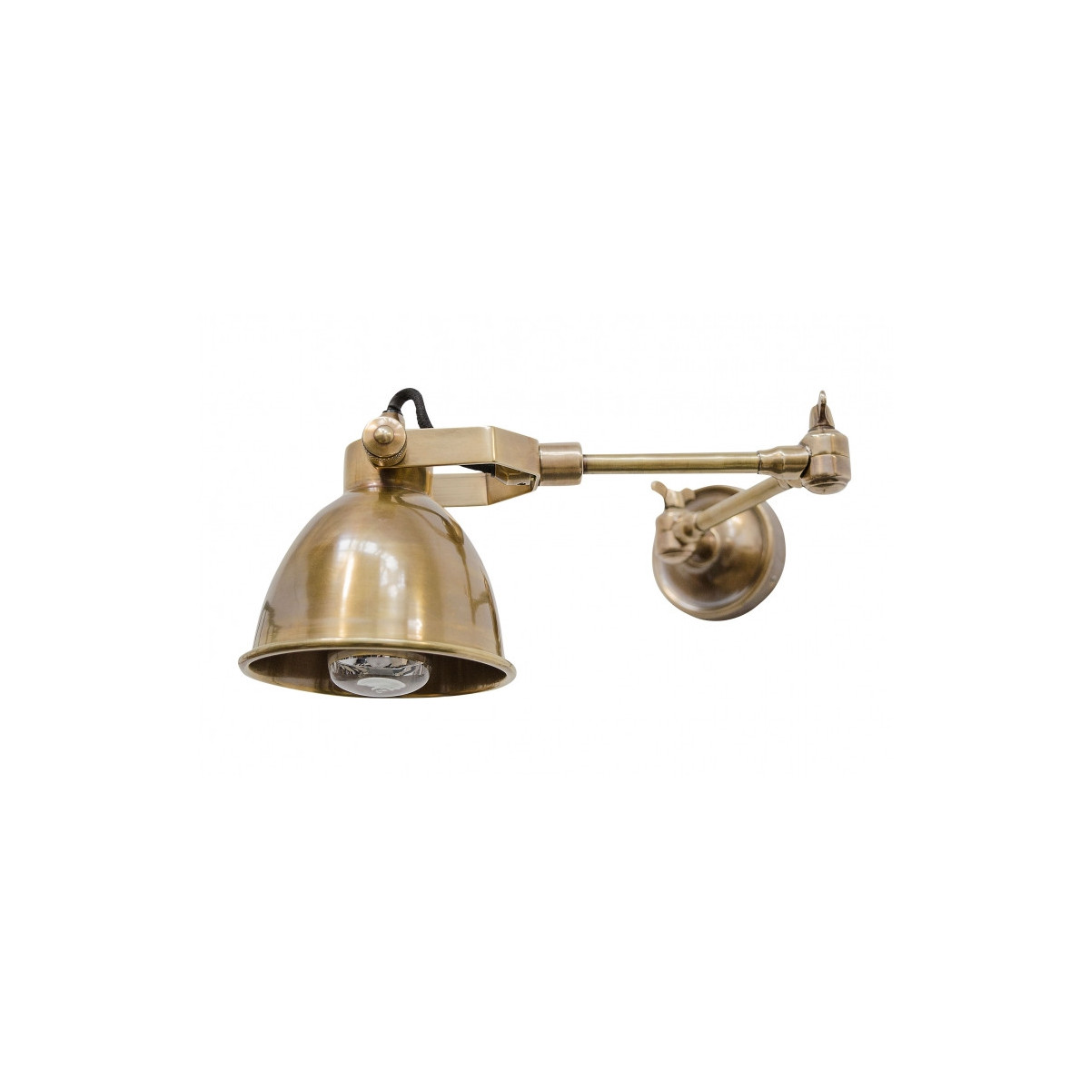 Maxim Swing Wall Lamp in Brass - Versmissen | Flosia