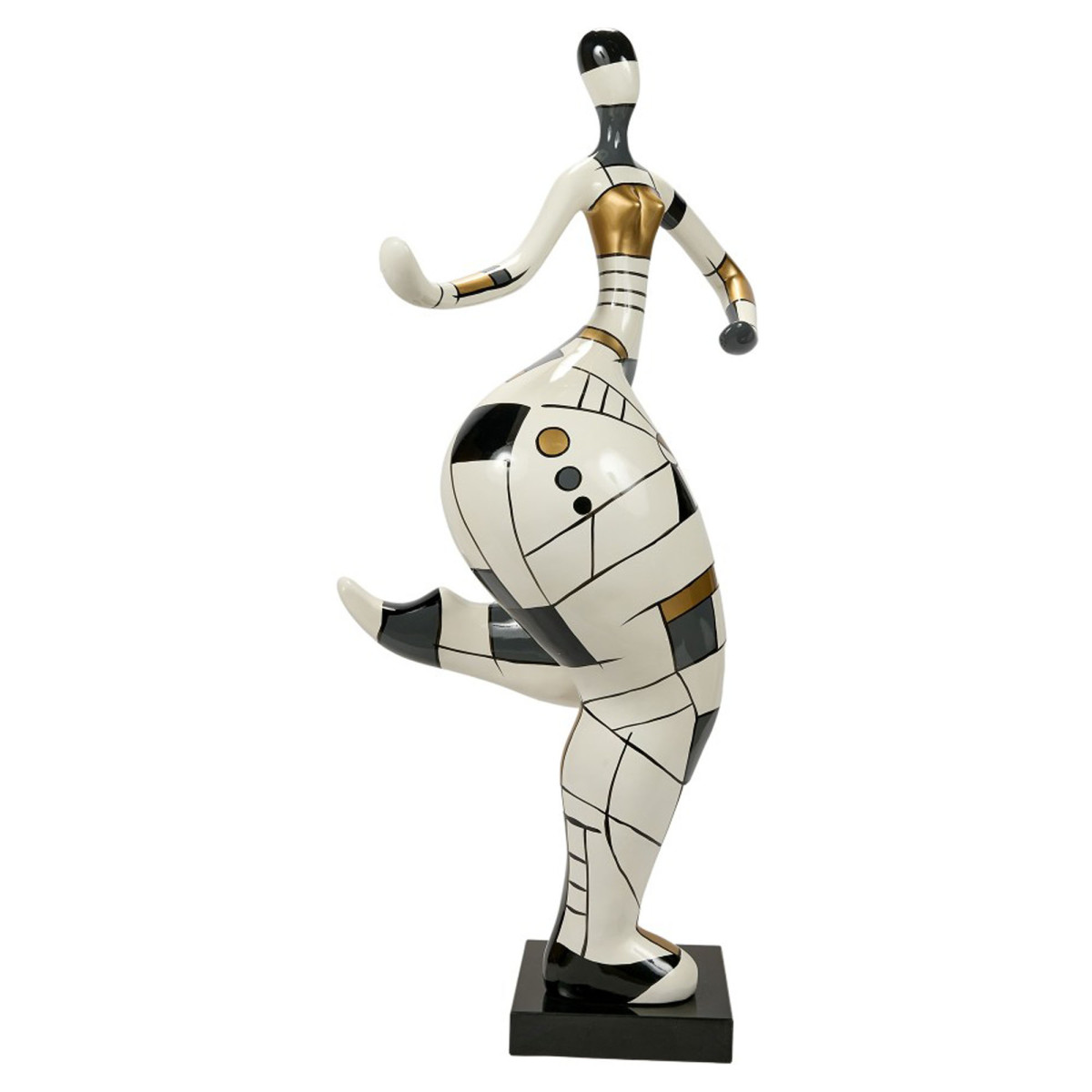 Gold and silver dancer sculpture | Flosia